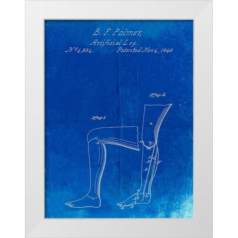 Borders, Cole 25x32 White Modern Wood Framed Museum Art Print Titled ...