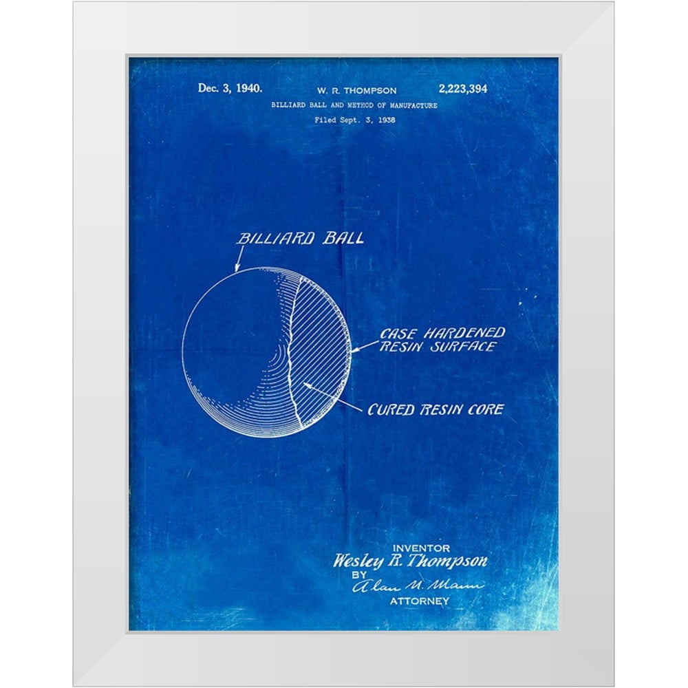 Borders, Cole 25x32 White Modern Wood Framed Museum Art Print Titled ...