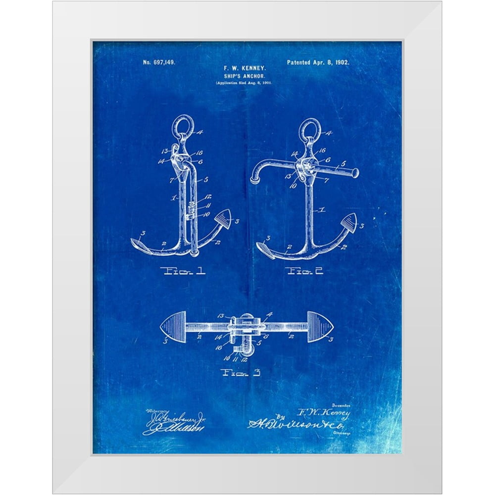 Borders, Cole 25x32 White Modern Wood Framed Museum Art Print Titled ...