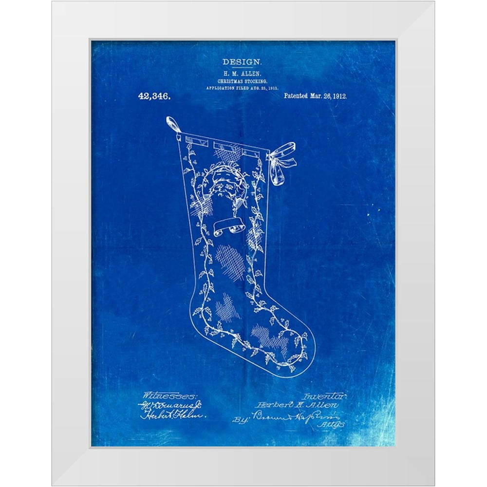 Borders, Cole 25x32 White Modern Wood Framed Museum Art Print Titled ...