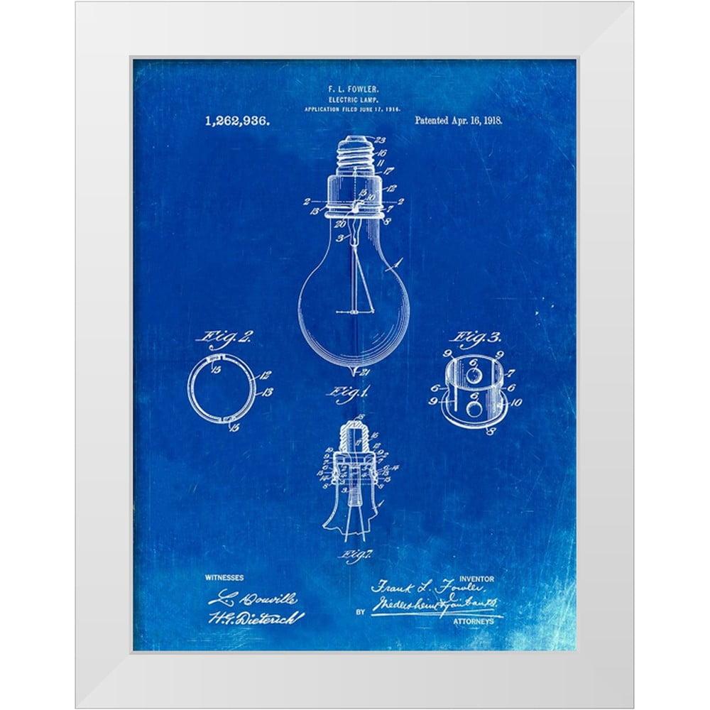 Borders, Cole 25x32 White Modern Wood Framed Museum Art Print Titled ...