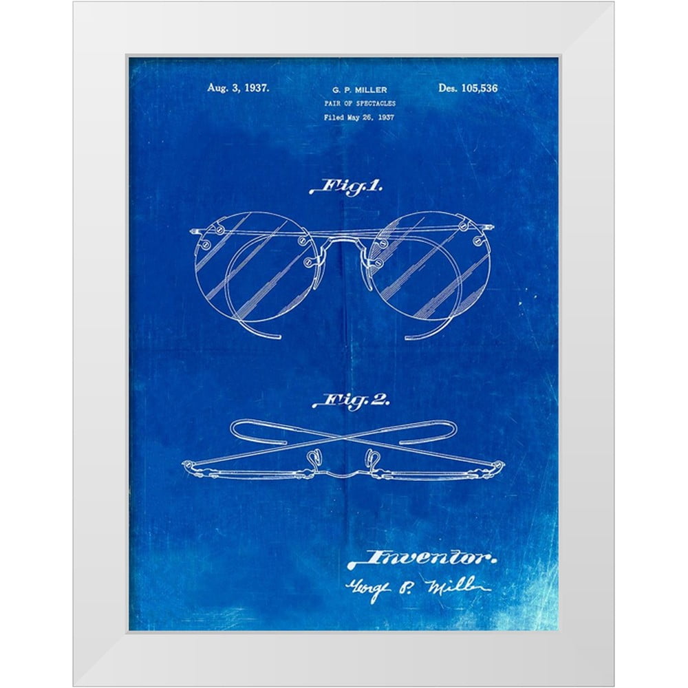 Borders, Cole 25x32 White Modern Wood Framed Museum Art Print Titled ...