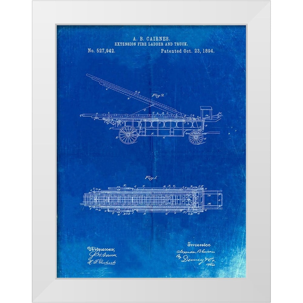 Borders, Cole 25x32 White Modern Wood Framed Museum Art Print Titled ...