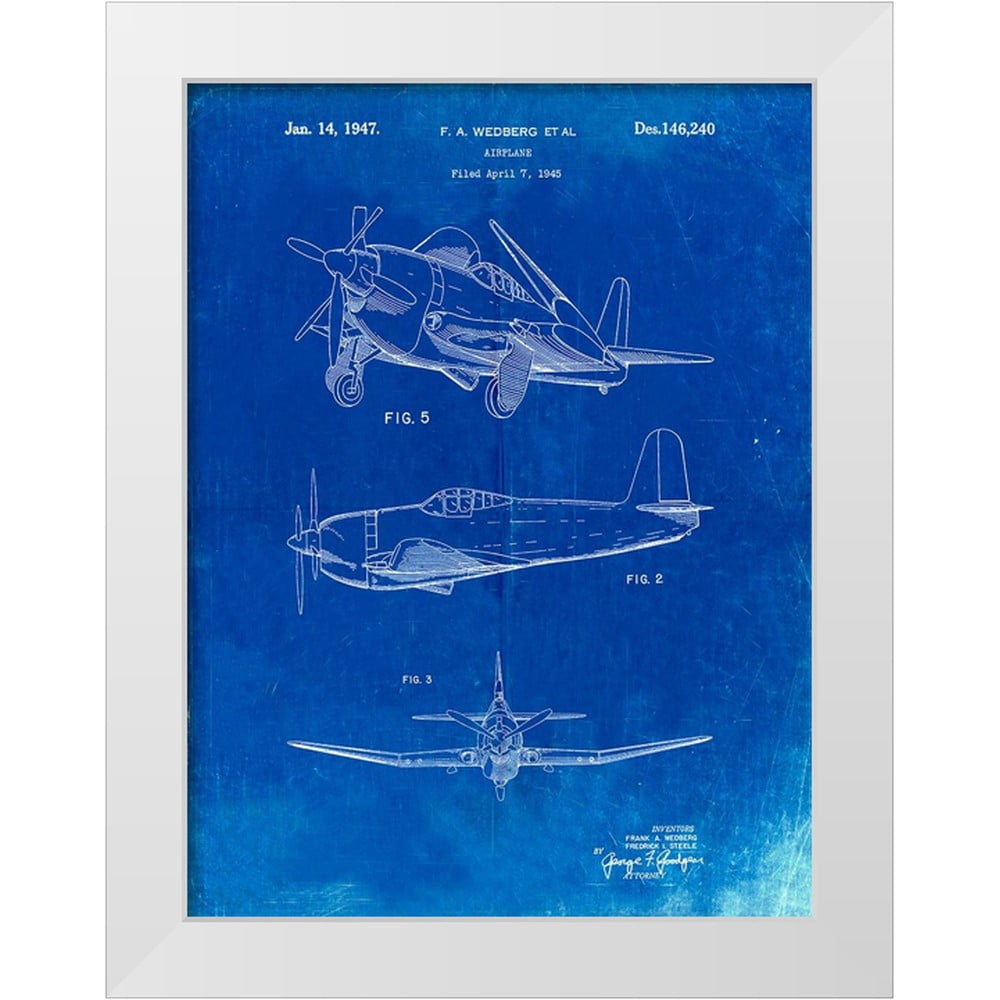 Borders, Cole 25x32 White Modern Wood Framed Museum Art Print Titled ...