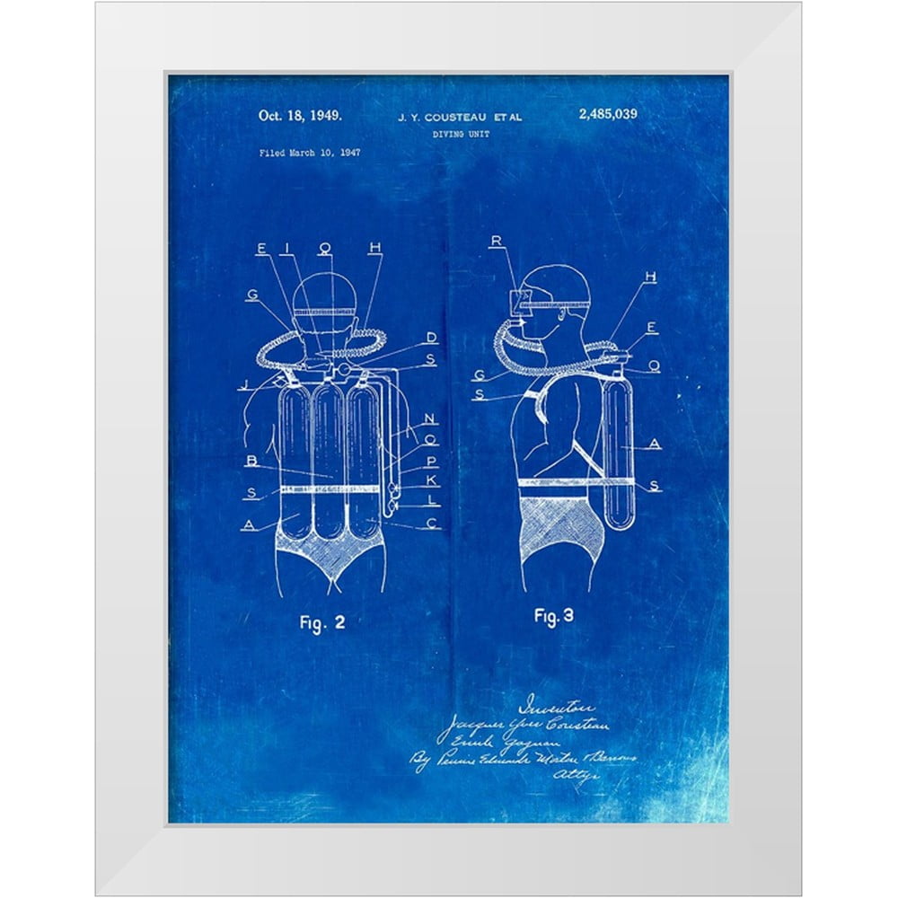 Borders, Cole 25x32 White Modern Wood Framed Museum Art Print Titled ...