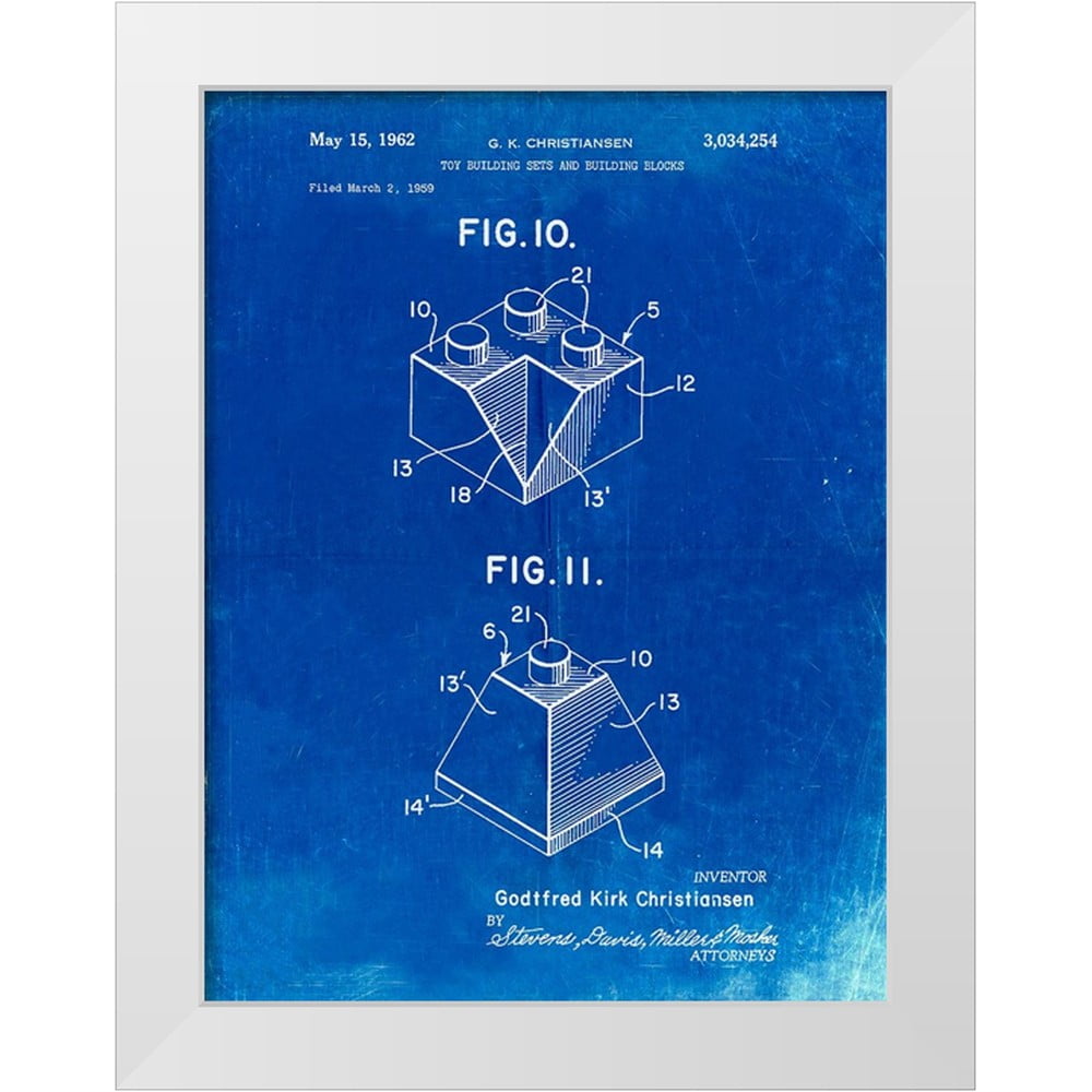 Borders, Cole 25x32 White Modern Wood Framed Museum Art Print Titled ...