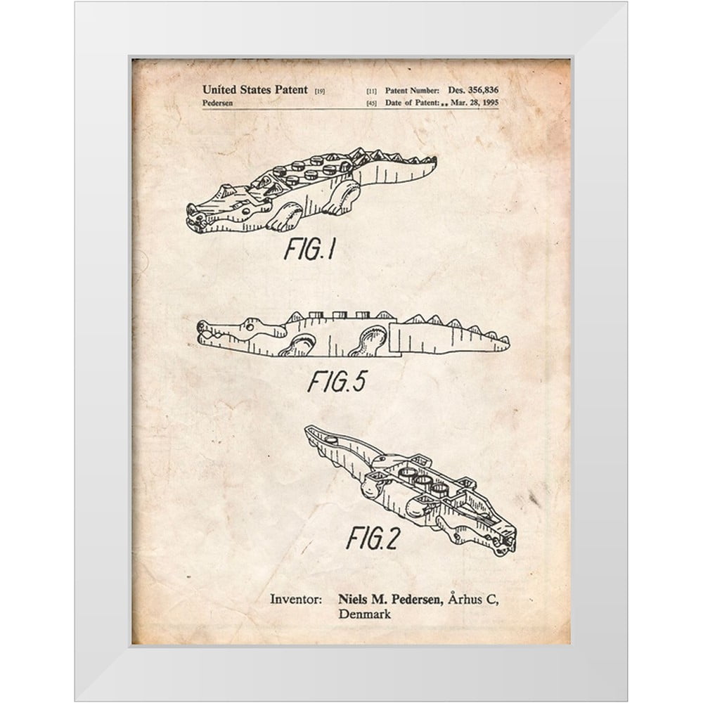 Borders, Cole 25x32 White Modern Wood Framed Museum Art Print Titled ...