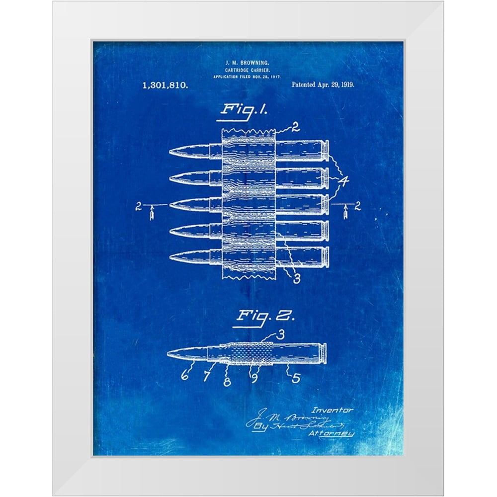 Borders, Cole 25x32 White Modern Wood Framed Museum Art Print Titled ...