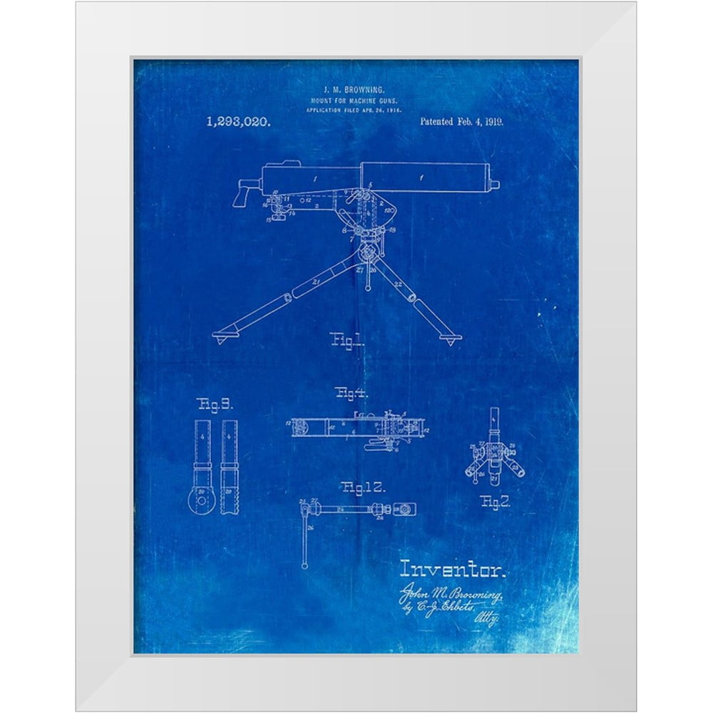 Borders, Cole 25x32 White Modern Wood Framed Museum Art Print Titled ...