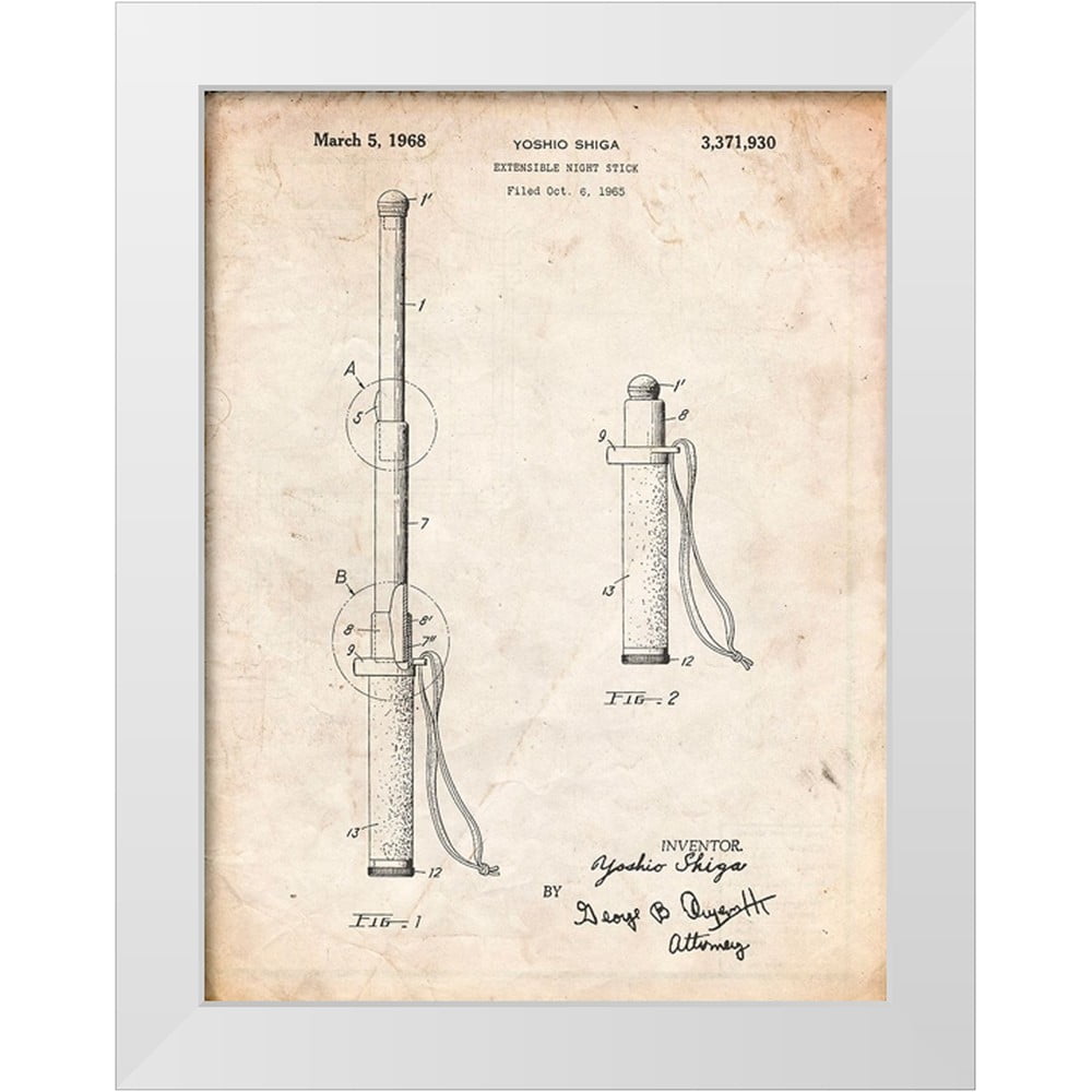 Borders, Cole 25x32 White Modern Wood Framed Museum Art Print Titled ...