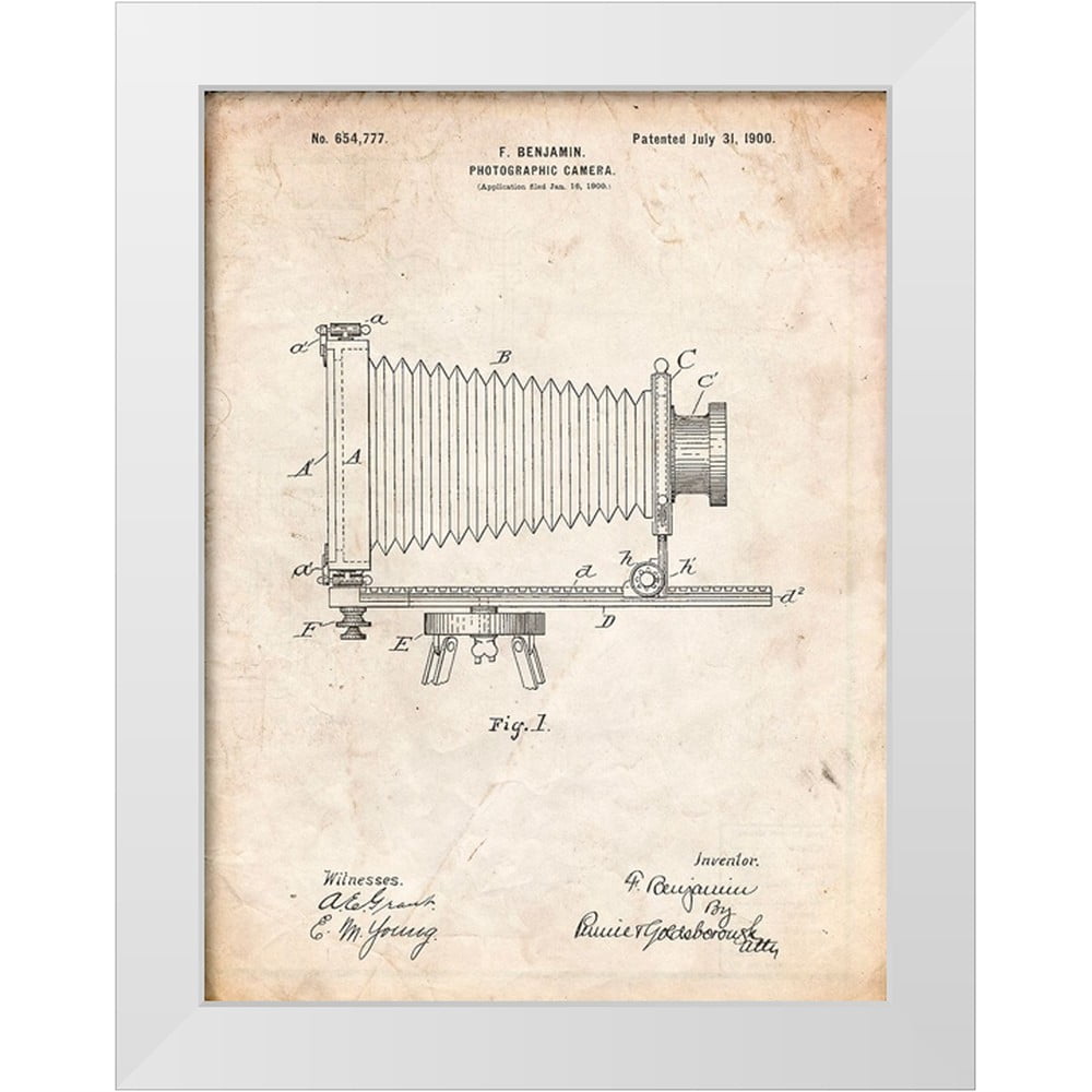 Borders, Cole 25x32 White Modern Wood Framed Museum Art Print Titled ...