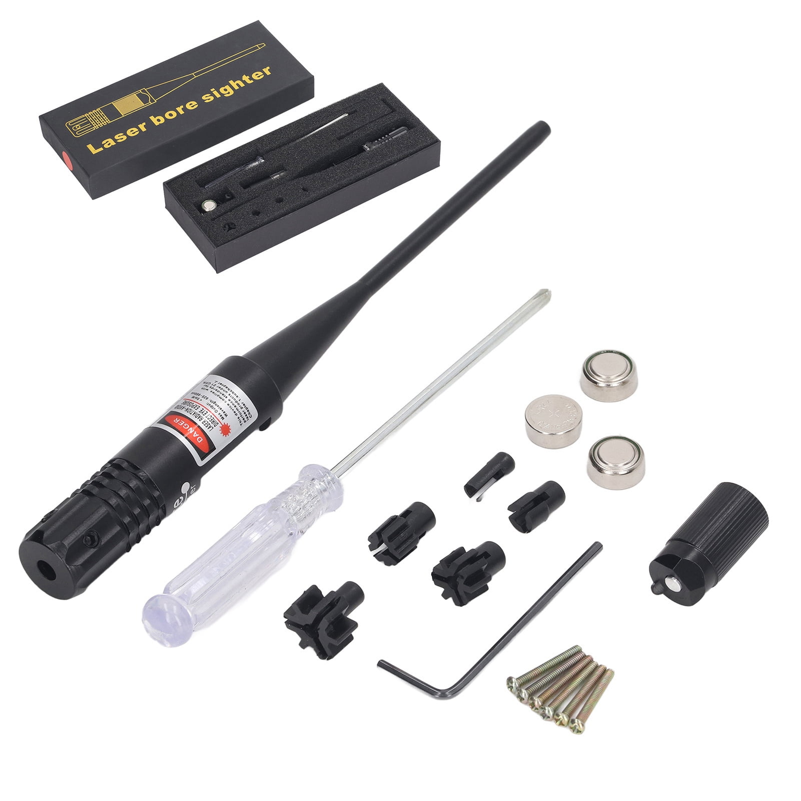 cckkykgn Bore Sight Kit, Aluminium Alloy, Red Laser Tool for Precision ...