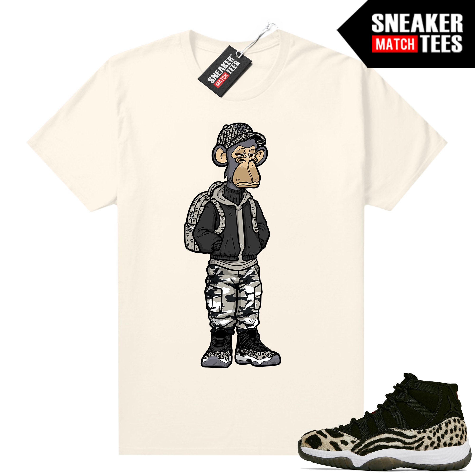 Bored Ape Sneakerhead matching Animal Instinct 11 shirt Sail - Walmart.com