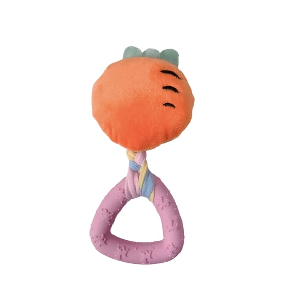 Boredom Buster Dog Toys, Squeaky Plush & Rubber Chew Rings, Teething ...