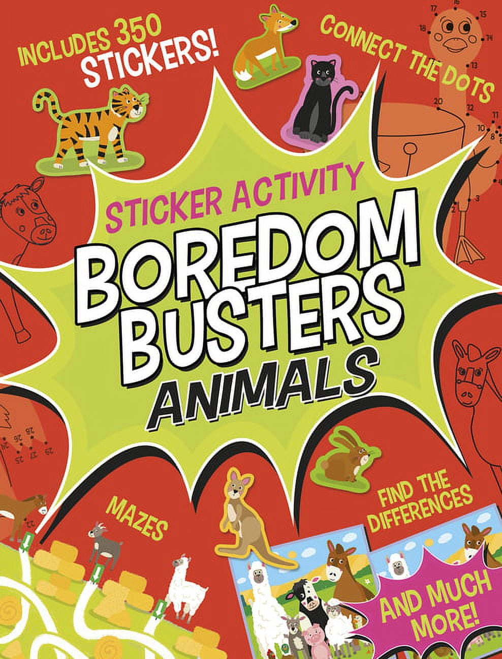 Boredom Busters: Animals Sticker Activity - Walmart.com