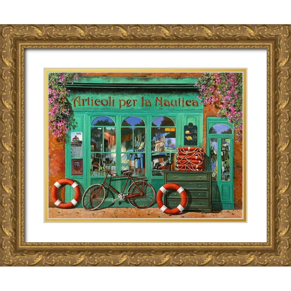 Borelli, Guido 24x19 Gold Ornate Wood Framed with Double Matting Museum ...