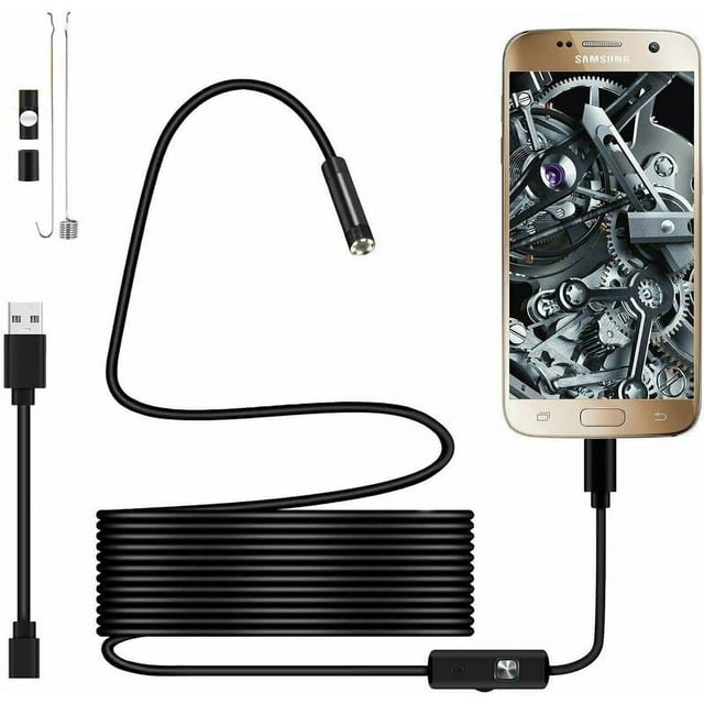 Borescope with Underwater Functionality, Adjustable LED Lights for ...