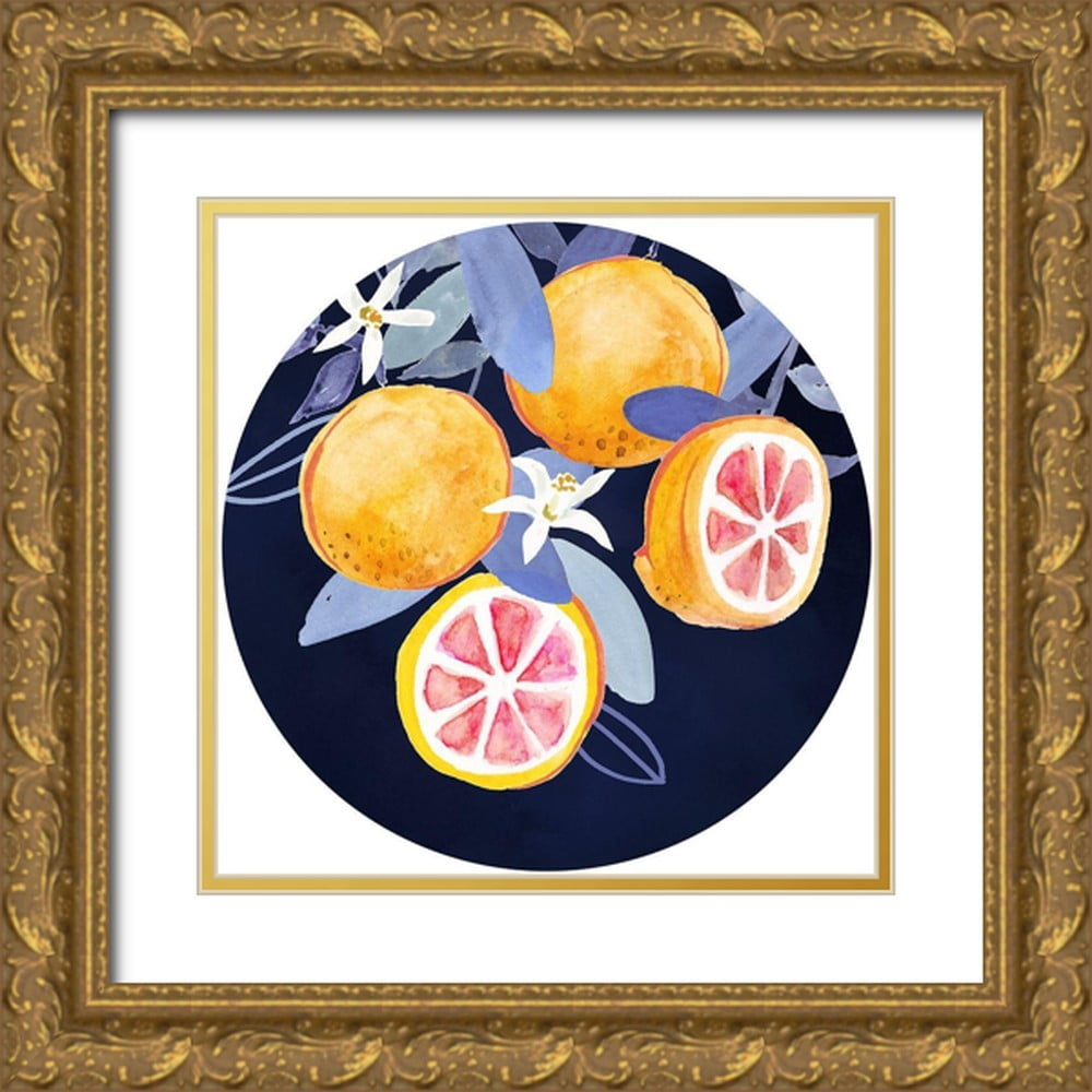 Borges, Victoria 12x12 Gold Ornate Wood Framed with Double Matting ...