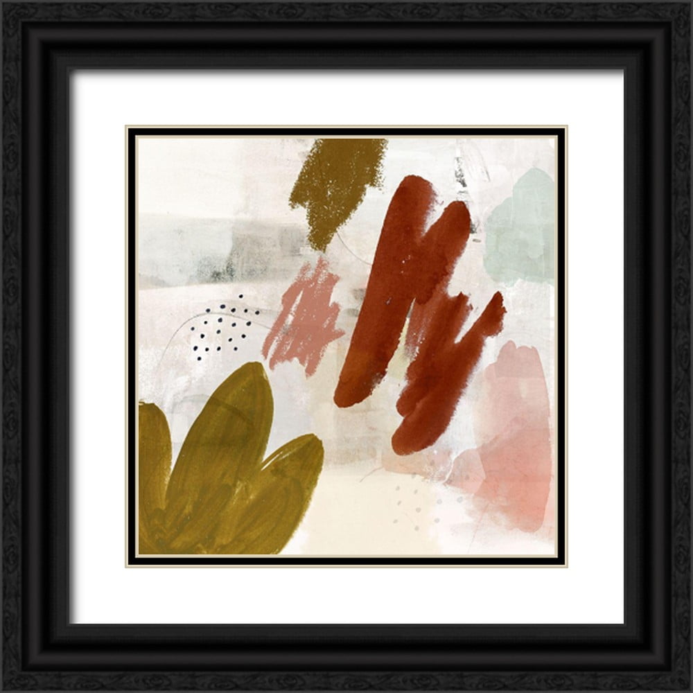 Borges, Victoria 15x15 Black Ornate Wood Framed with Double Matting ...