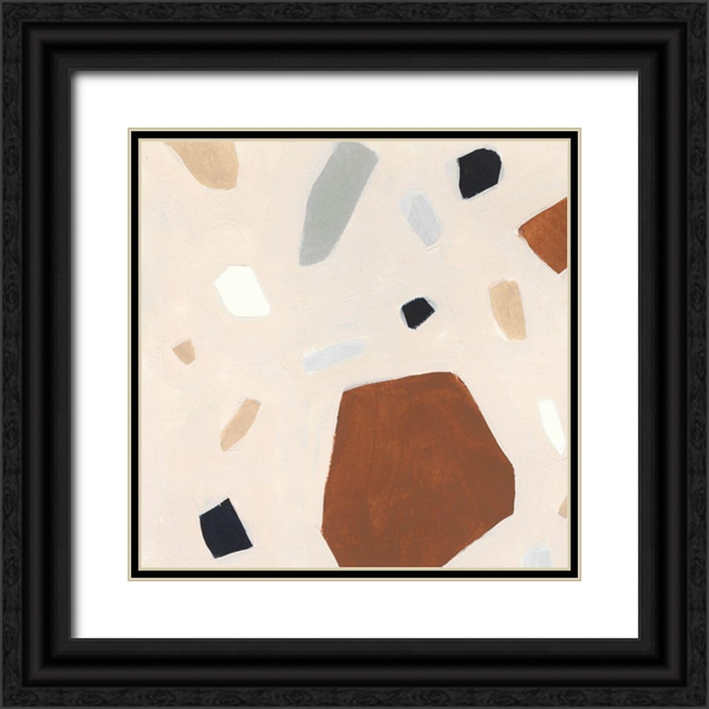 Borges, Victoria 15x15 Black Ornate Wood Framed with Double Matting ...