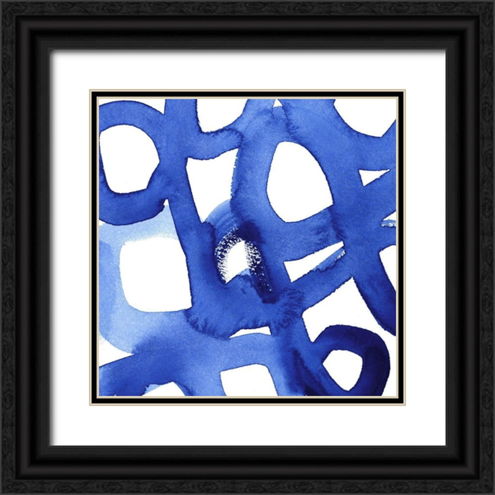 Borges, Victoria 15x15 Black Ornate Wood Framed with Double Matting ...