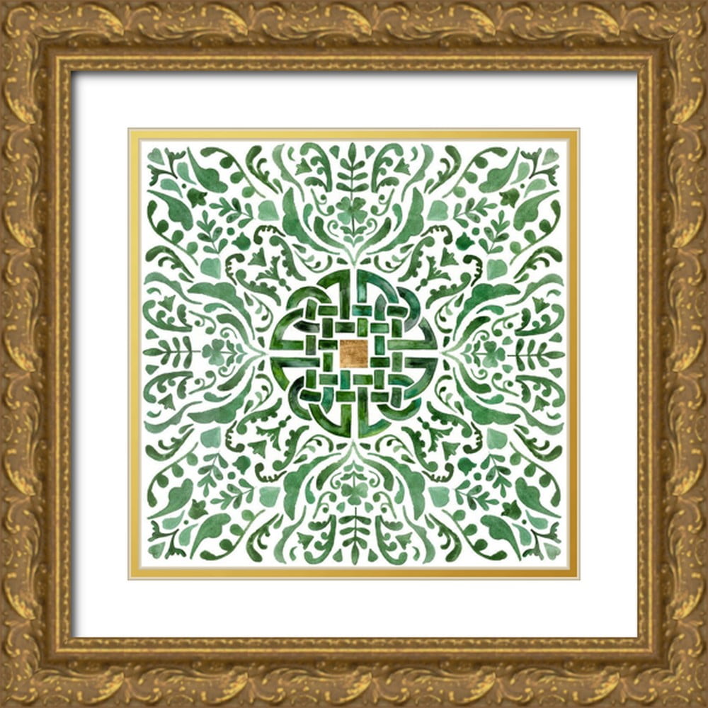 Borges, Victoria 15x15 Gold Ornate Wood Framed with Double Matting ...