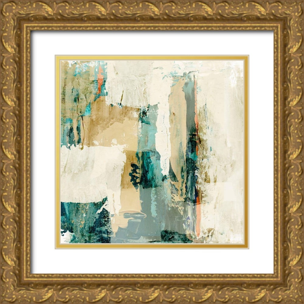 Borges, Victoria 15x15 Gold Ornate Wood Framed with Double Matting ...