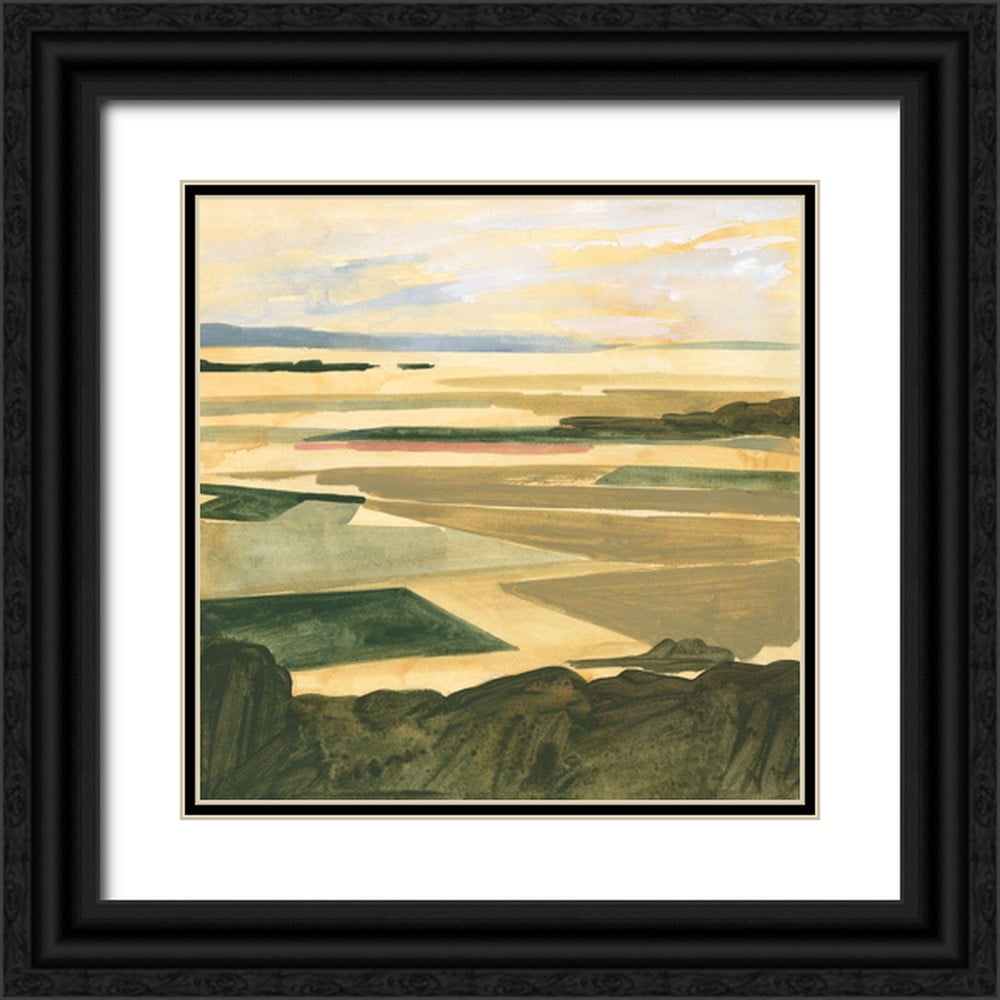 Borges, Victoria 20x20 Black Ornate Wood Framed with Double Matting ...