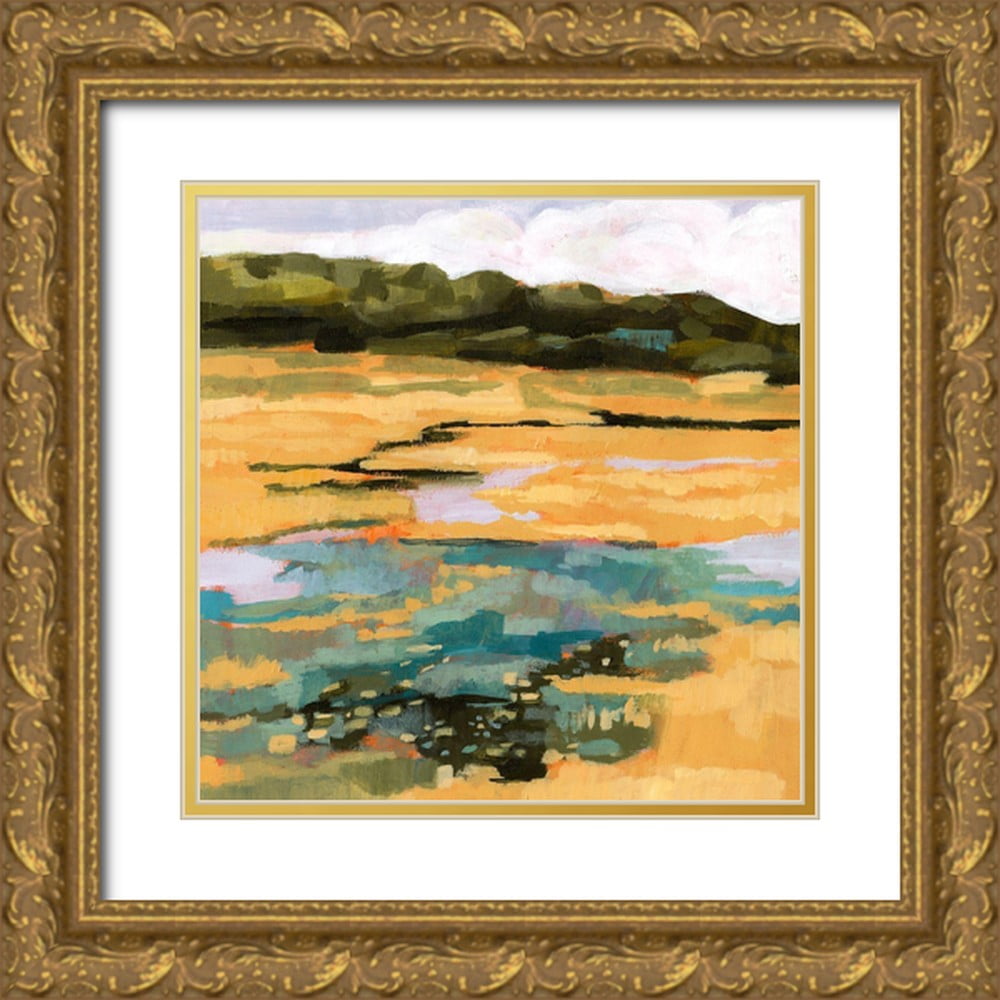 Borges, Victoria 20x20 Gold Ornate Wood Framed with Double Matting ...