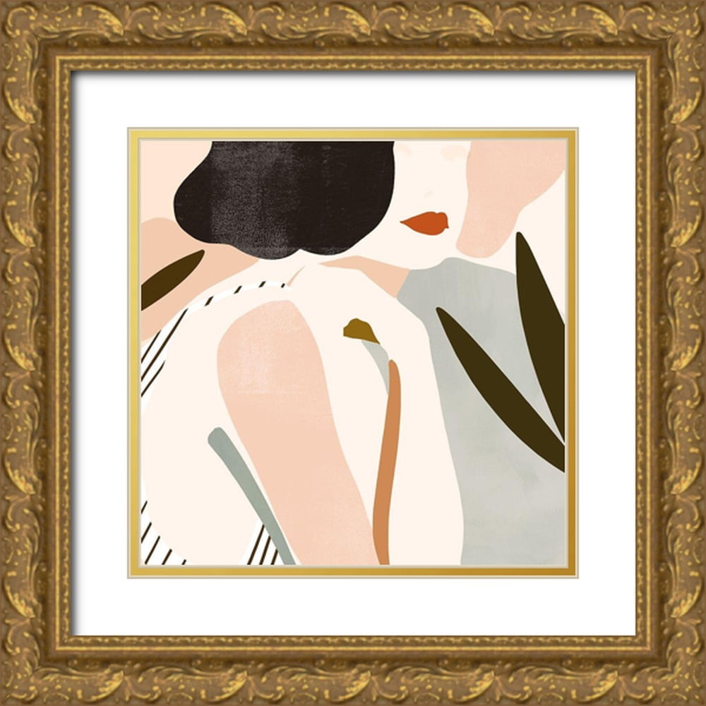 Borges, Victoria 20x20 Gold Ornate Wood Framed with Double Matting ...