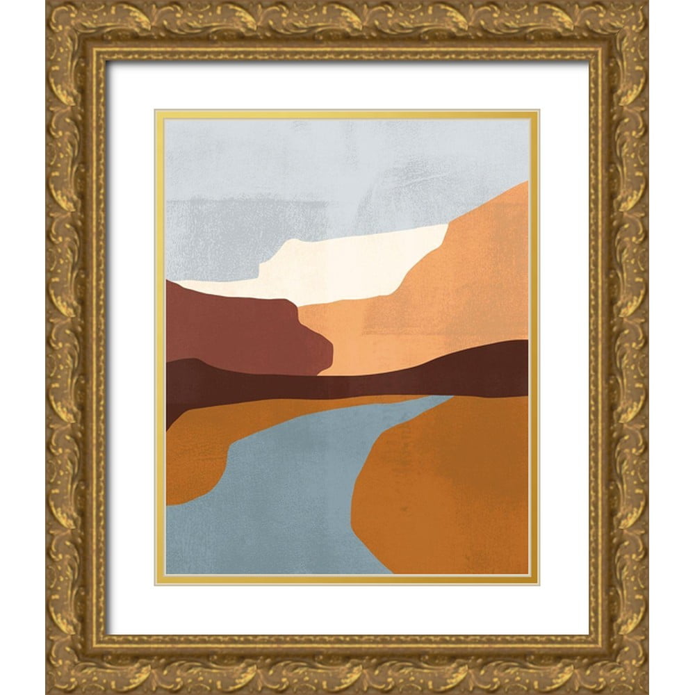 Borges, Victoria 20x24 Gold Ornate Wood Framed with Double Matting ...