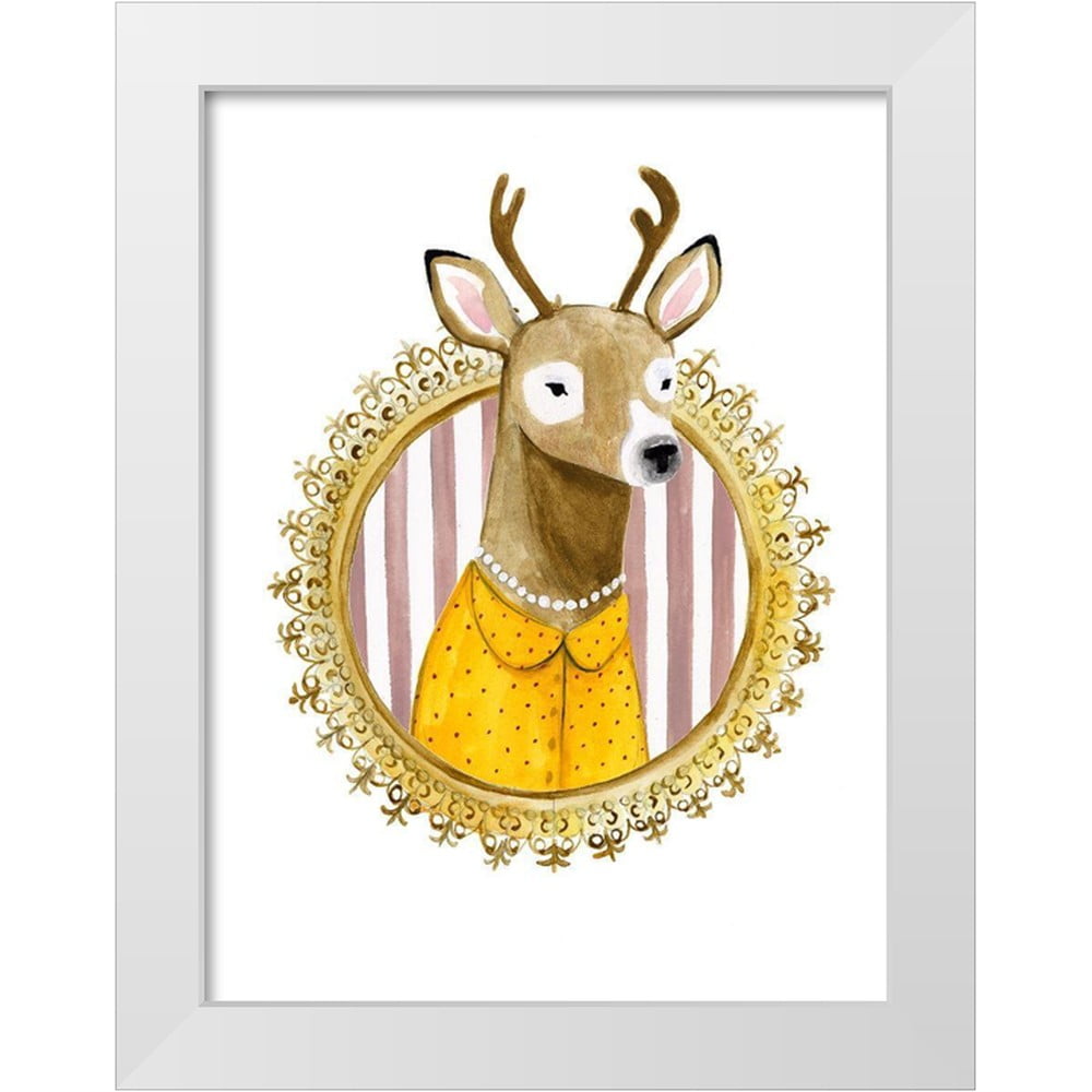 Borges, Victoria 25x32 White Modern Wood Framed Museum Art Print Titled ...