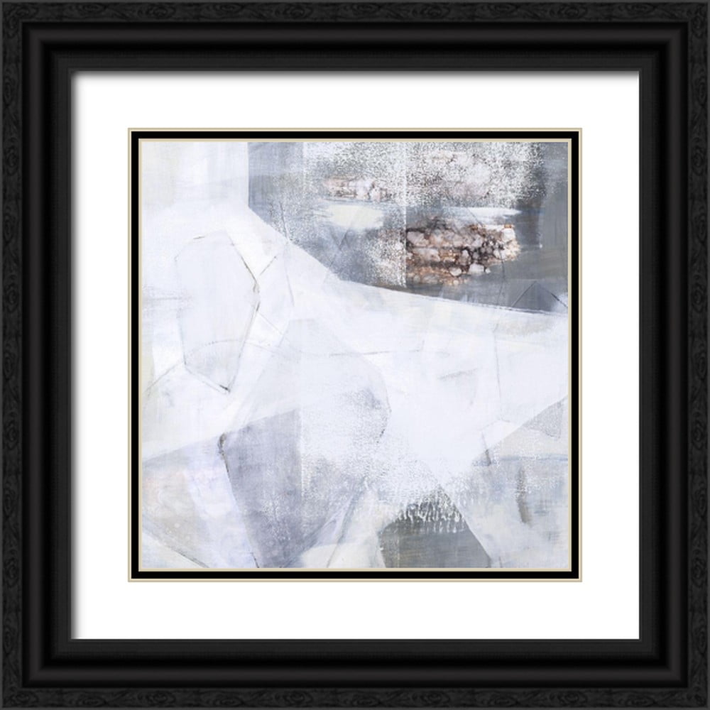 Borges, Victoria 26x26 Black Ornate Wood Framed with Double Matting ...