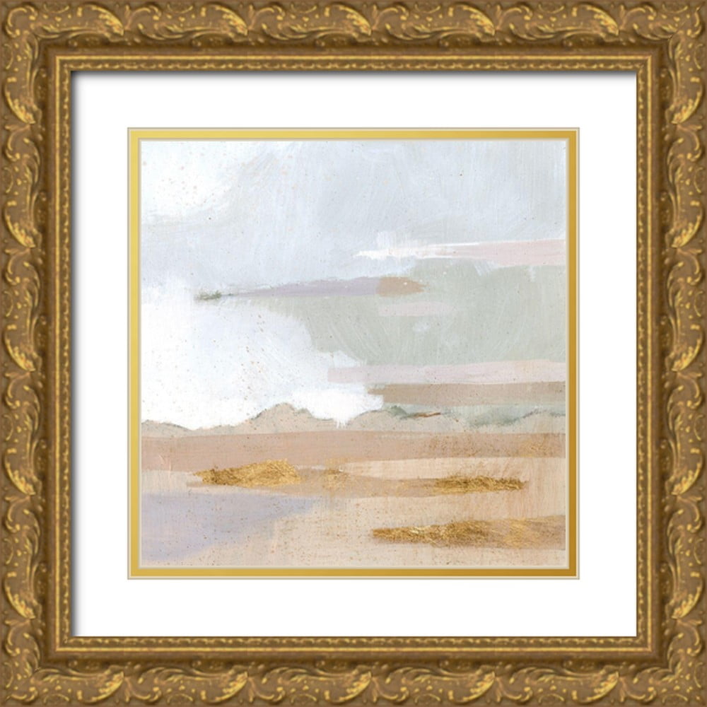 Borges, Victoria 26x26 Gold Ornate Wood Framed with Double Matting ...