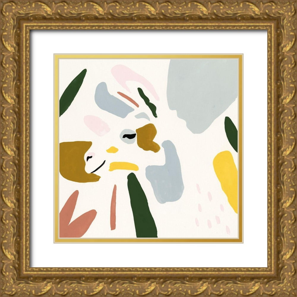 Borges, Victoria 26x26 Gold Ornate Wood Framed with Double Matting ...