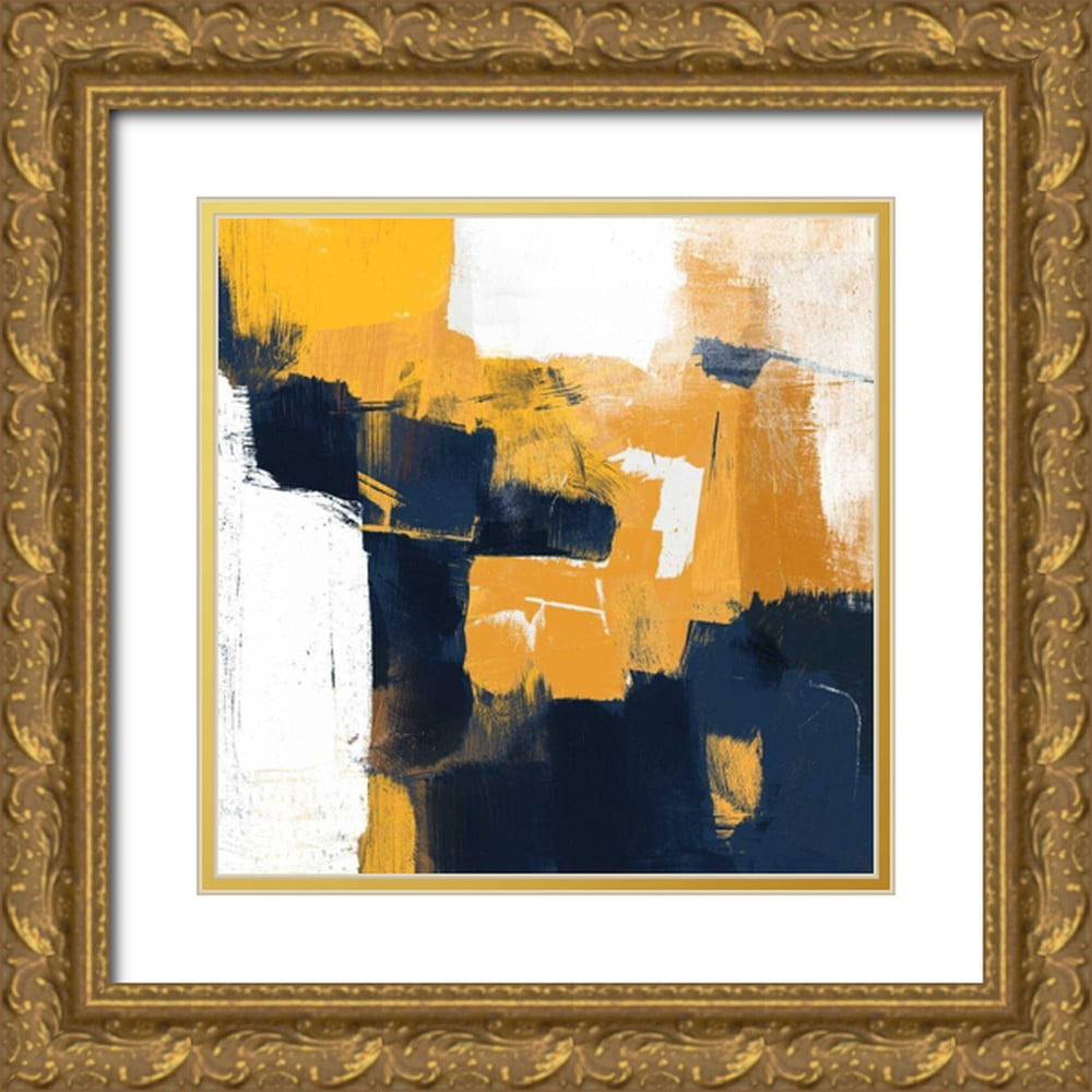 Borges, Victoria 26x26 Gold Ornate Wood Framed with Double Matting ...