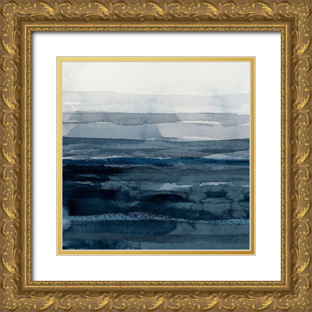 Borges, Victoria 26x26 Gold Ornate Wood Framed with Double Matting ...