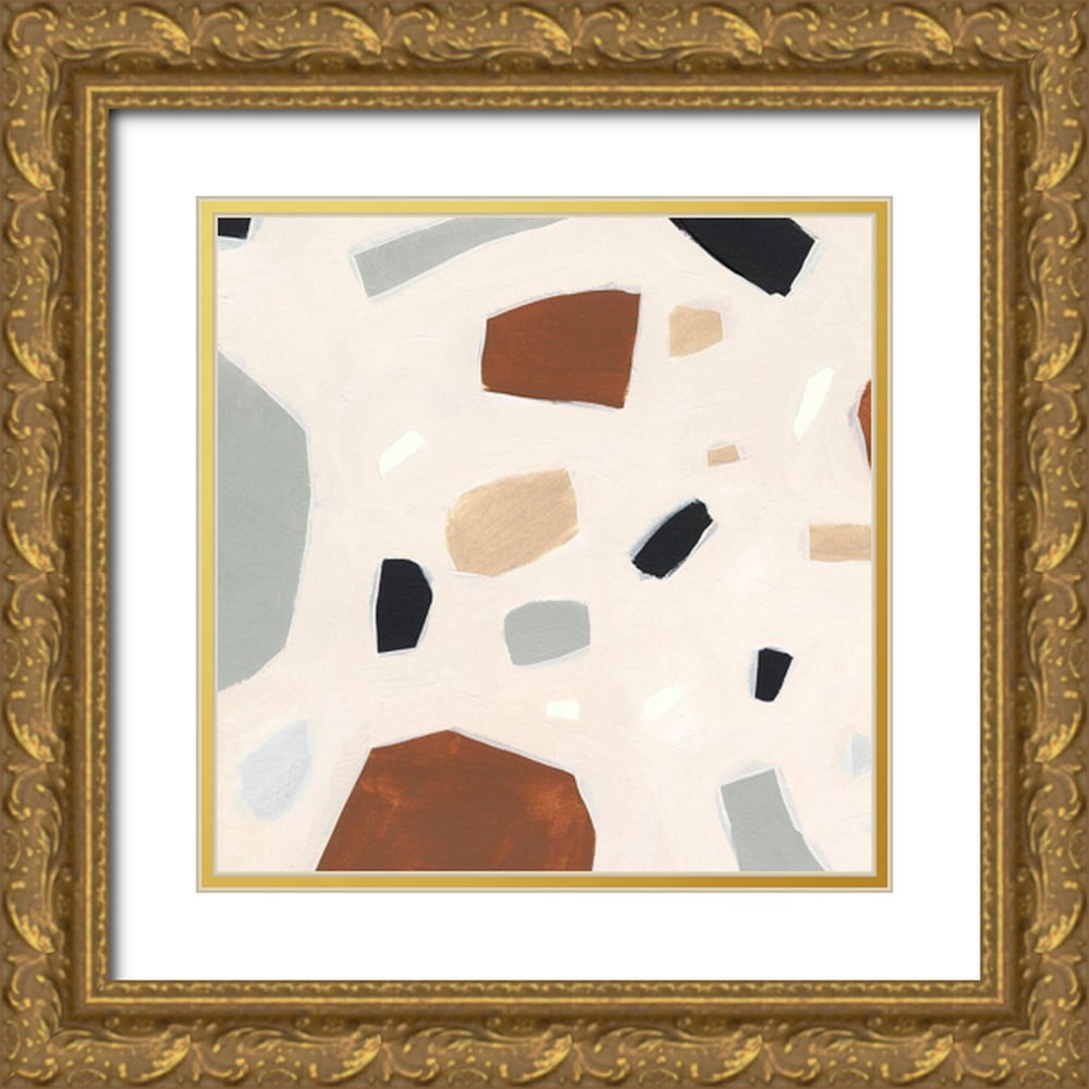 Borges, Victoria 26x26 Gold Ornate Wood Framed with Double Matting ...