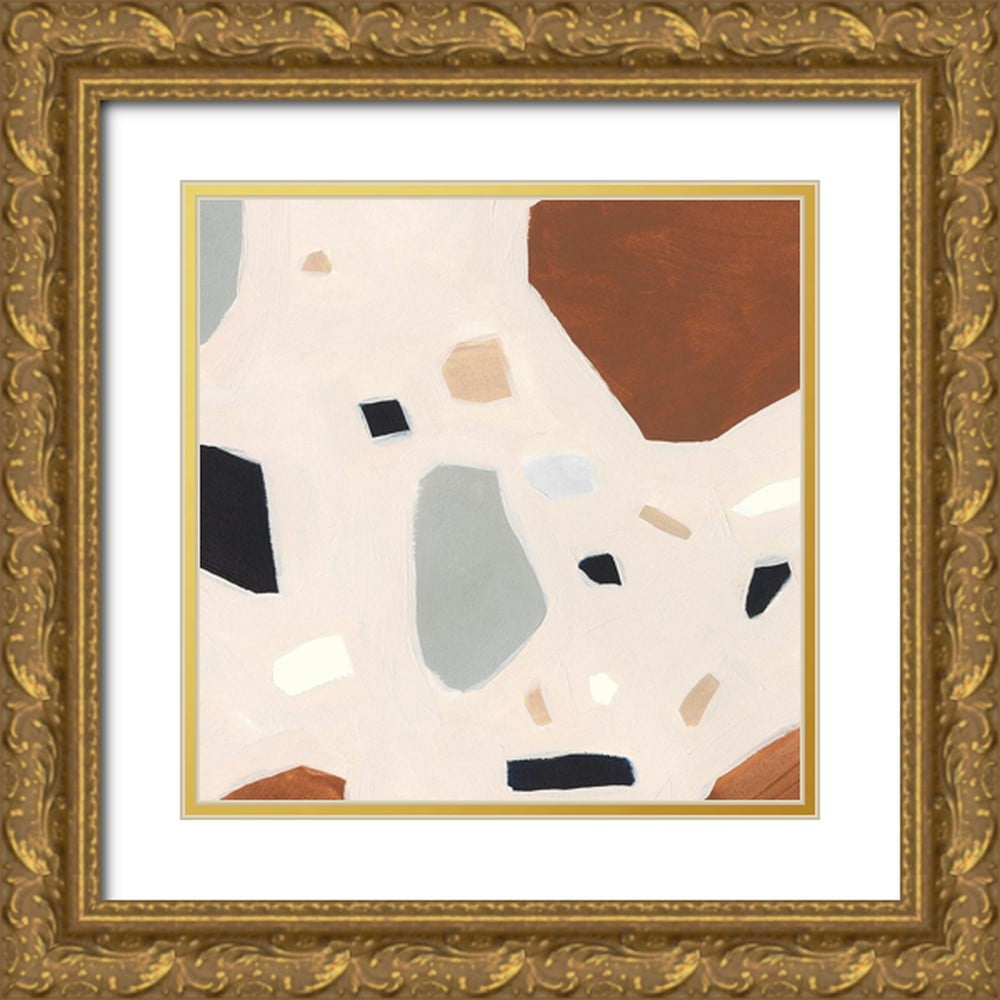 Borges, Victoria 26x26 Gold Ornate Wood Framed with Double Matting ...