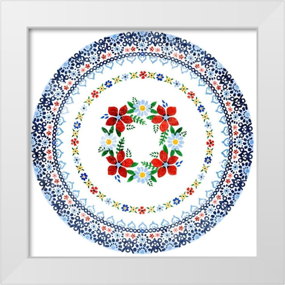 Borges, Victoria 26x26 White Modern Wood Framed Museum Art Print Titled ...
