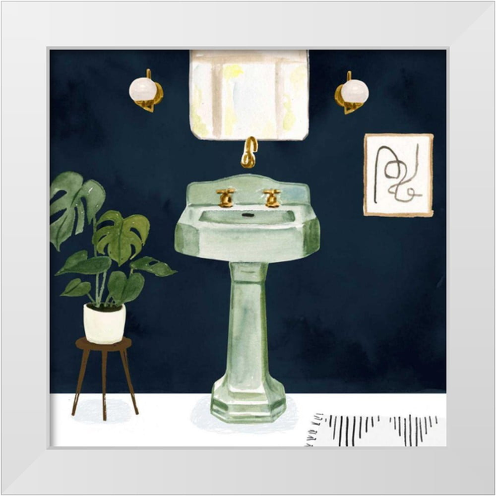 Borges, Victoria 26x26 White Modern Wood Framed Museum Art Print Titled ...