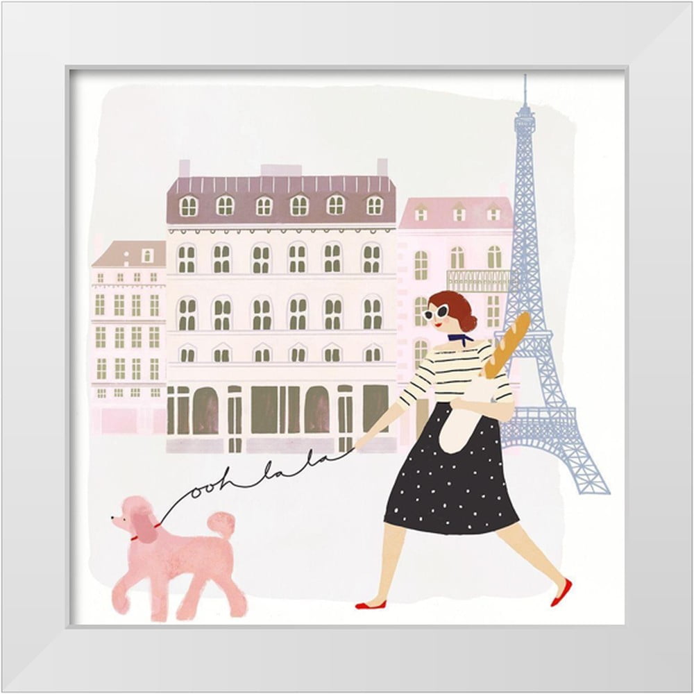 Borges, Victoria 26x26 White Modern Wood Framed Museum Art Print Titled ...