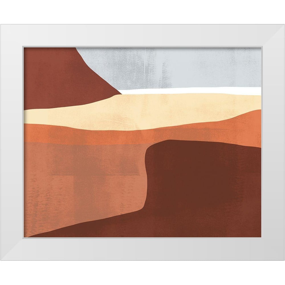 Borges, Victoria 32x26 White Modern Wood Framed Museum Art Print Titled ...
