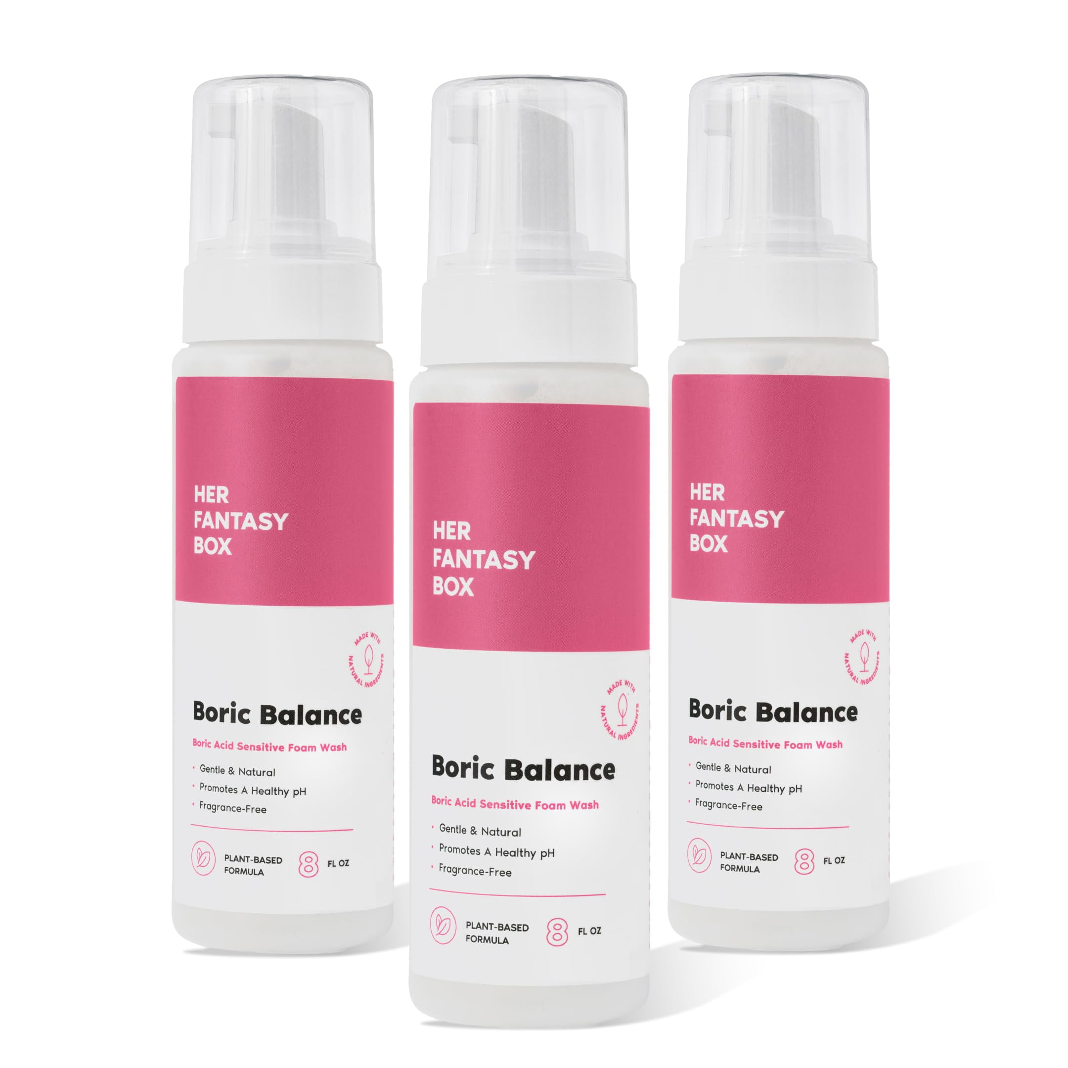 Boric Balance Yoni Foam Wash - Naturally Safe, pH-Balancing, Gentle ...