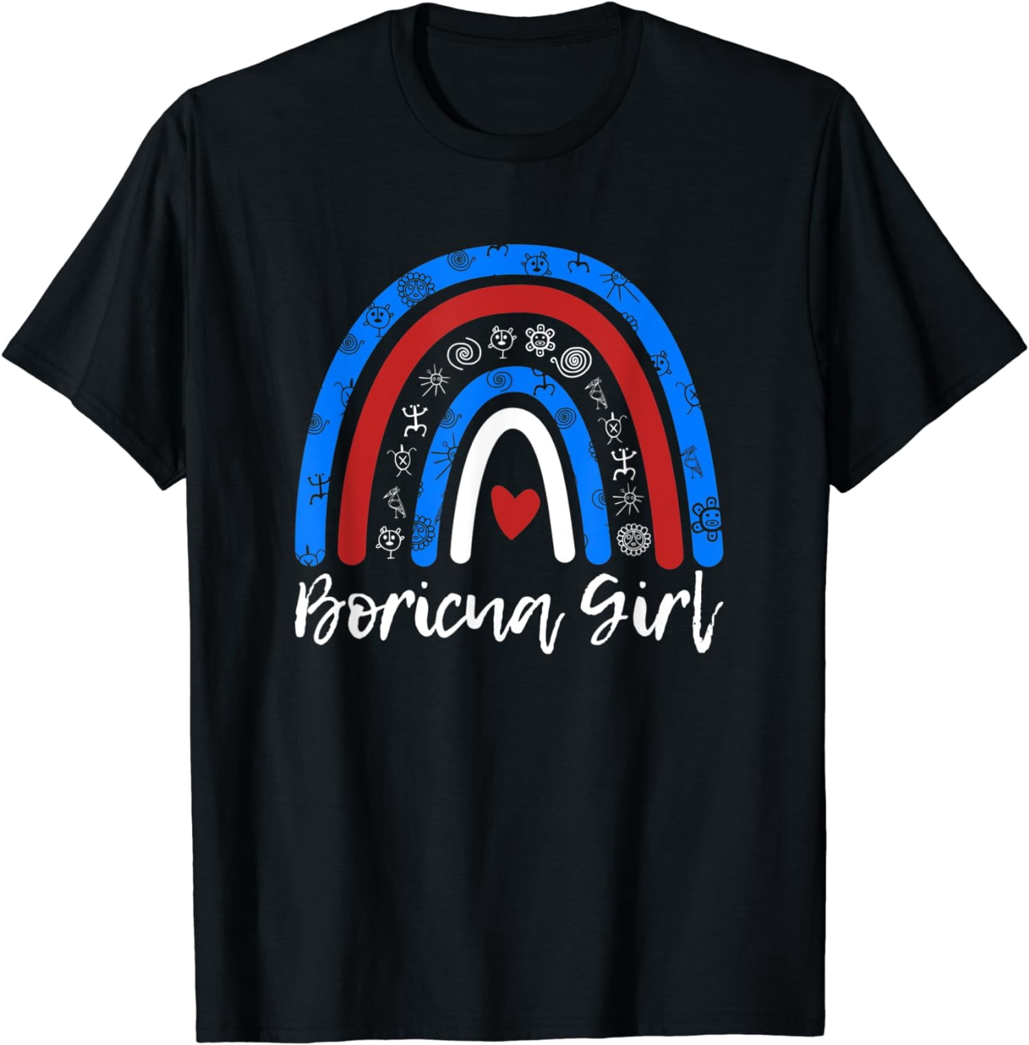 Boricua Girl Puerto Rican Taino Rainbow Cute Puerto Rico T-Shirt ...