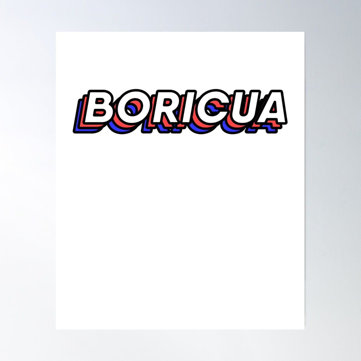 Boricua Latino Latina Puerto Rico Colorful Travel Spanish Summer Poster ...