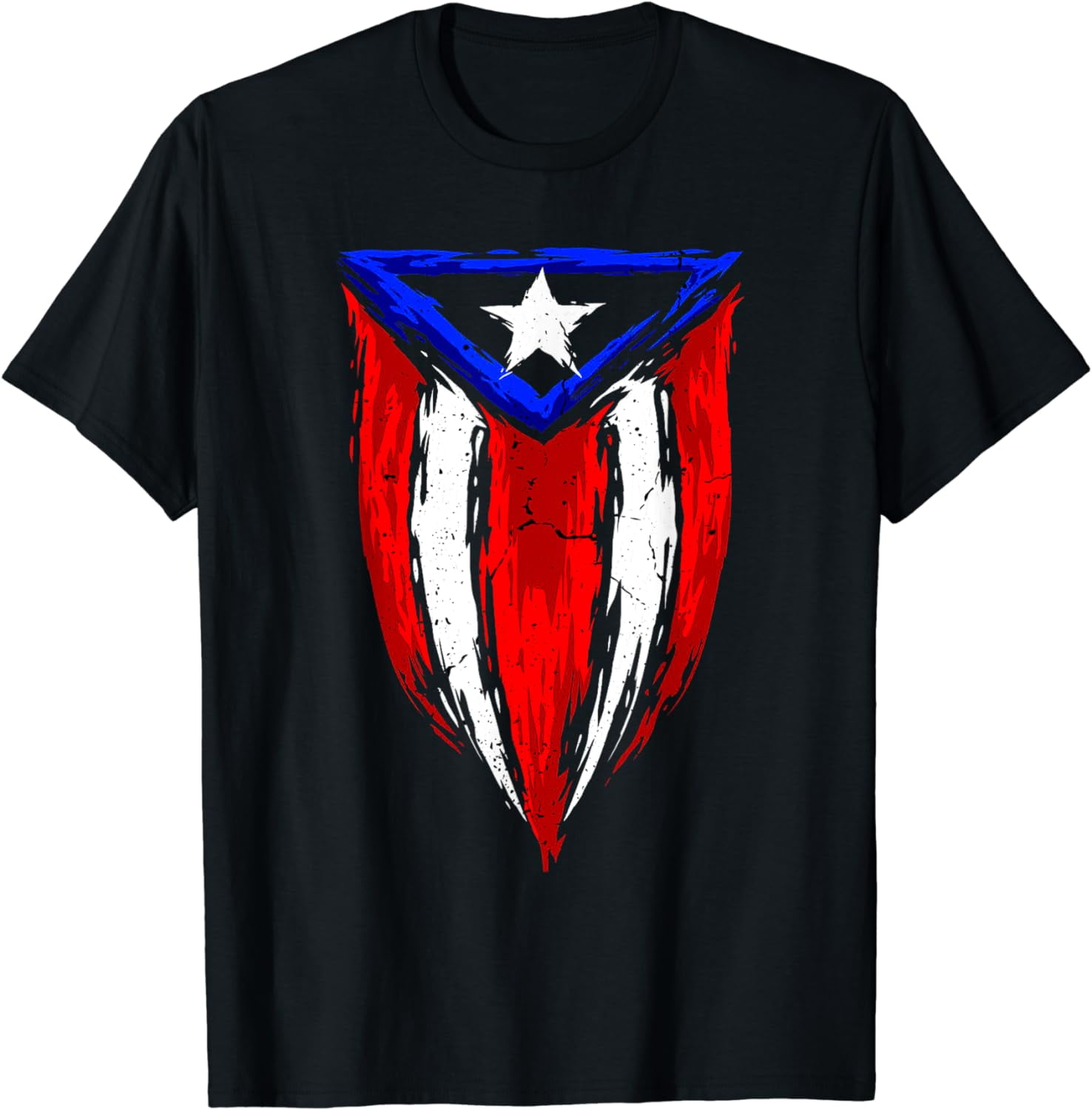 Boricua Painting Taino Puerto Rico fans Cotton T-Shirt - Walmart.com