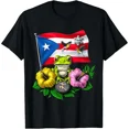 Boricua Pride Taino Coqui Frog with Puerto Rican Flag Unisex T-Shirt ...