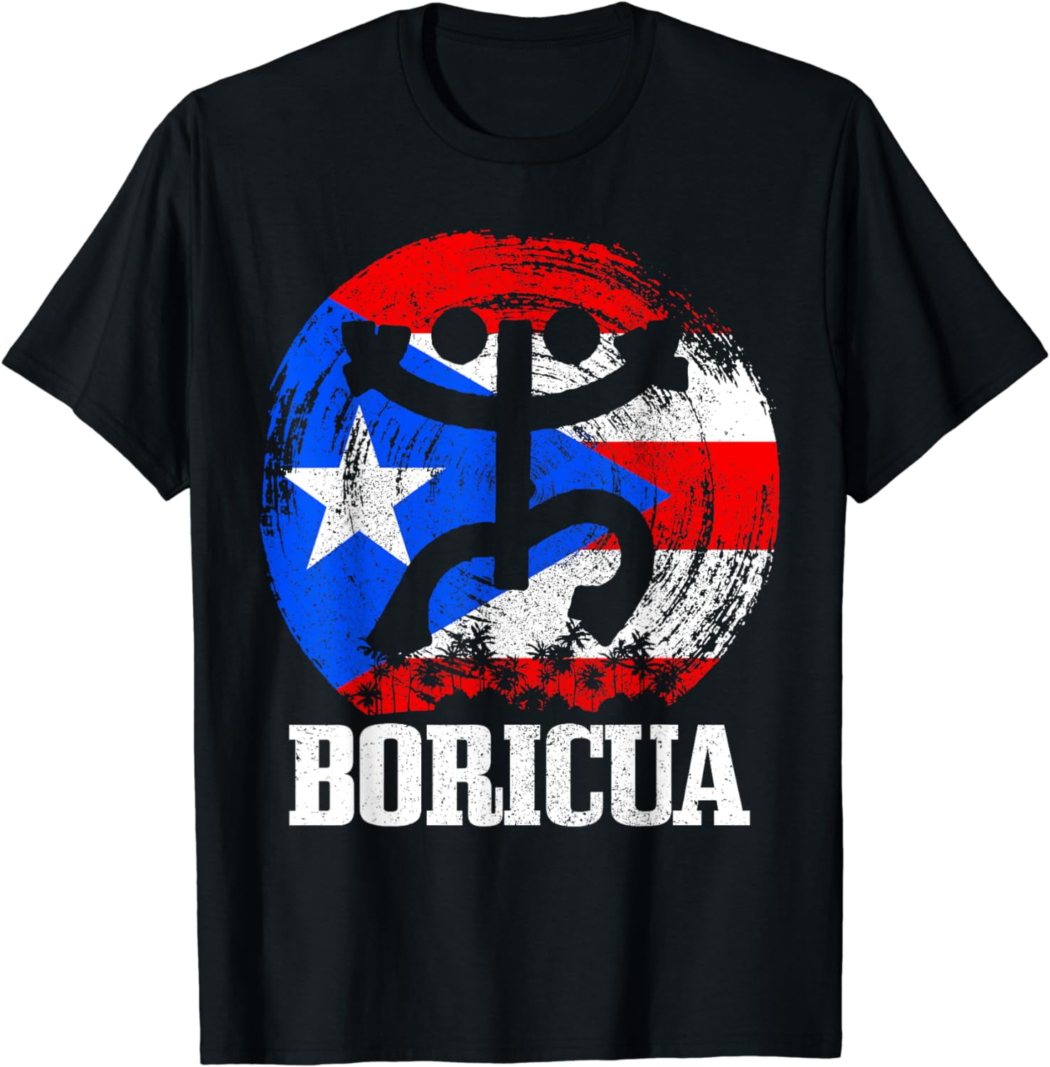 Boricua Puerto Rico Puerto Rican Flag Pride Taino Coqui Cotton T-Shirt ...