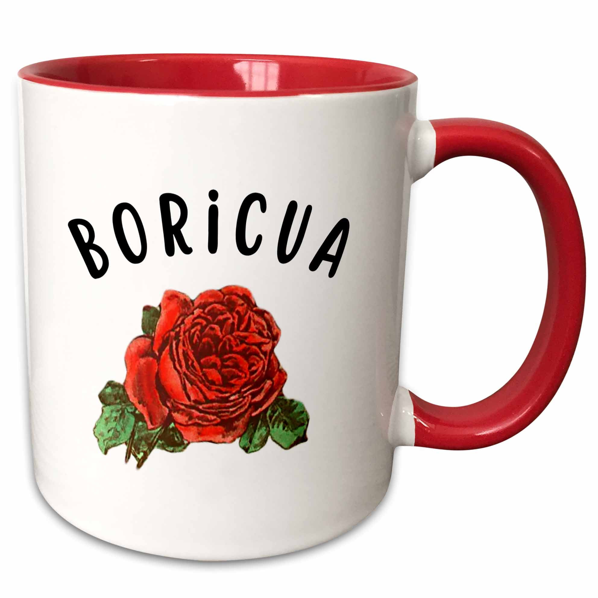 3drose, Boricua Red Rose Puerto Rican Pride for Puerto Rico Latina ...